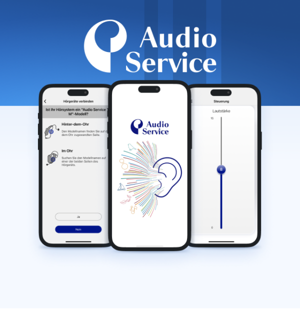 Audio Service Apps – Audio Service Hörgeräte per App steuern
